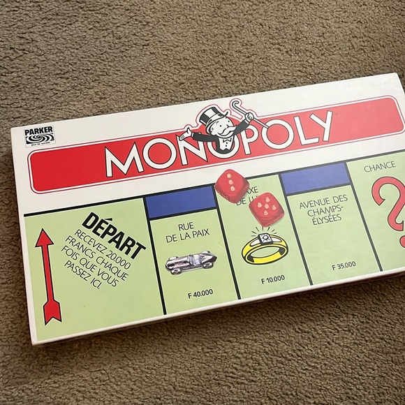 Vintage | Games | Vintage 8s Monopoly France In French Real Estate ...